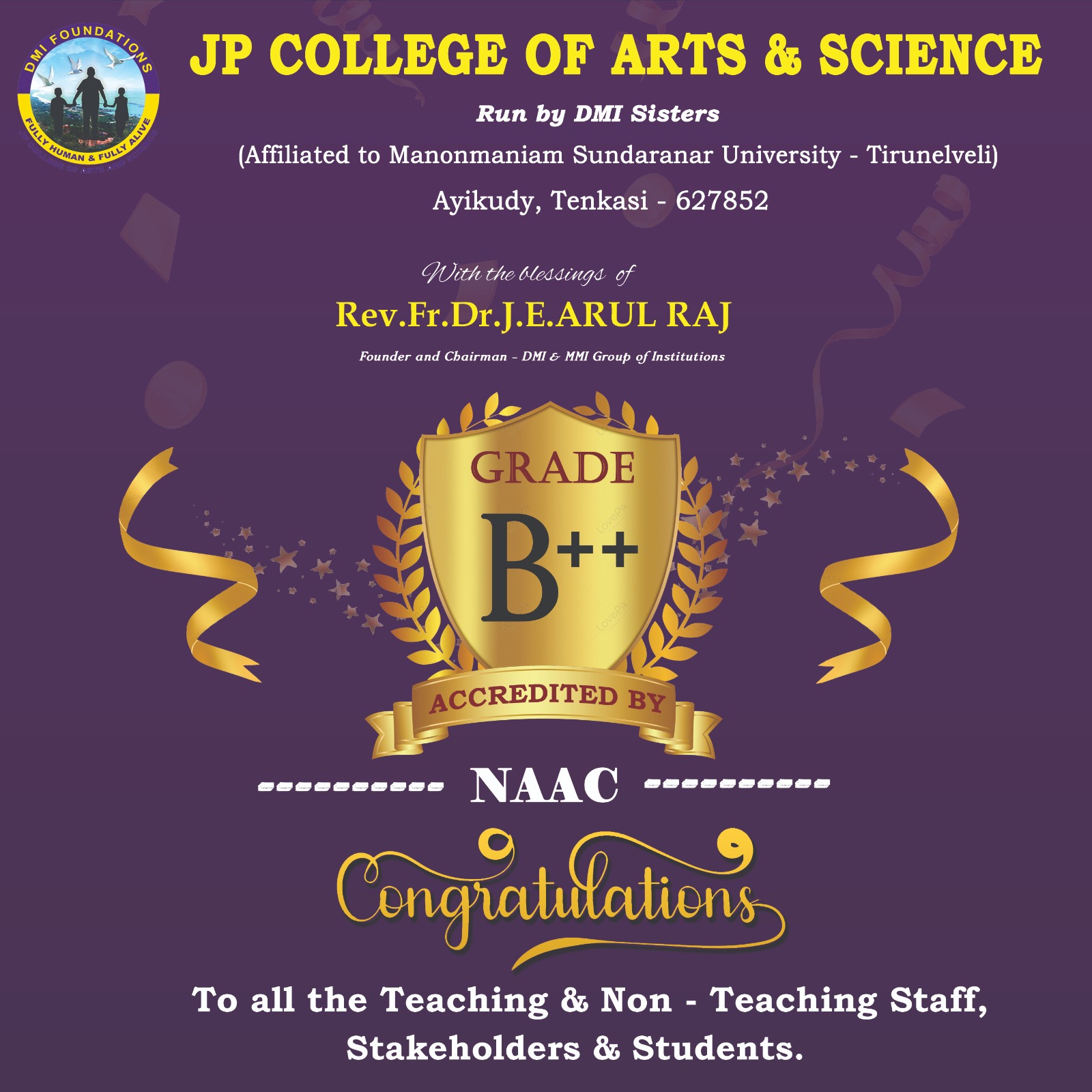 JP College of Arts and Science-DMI-Tenkasi