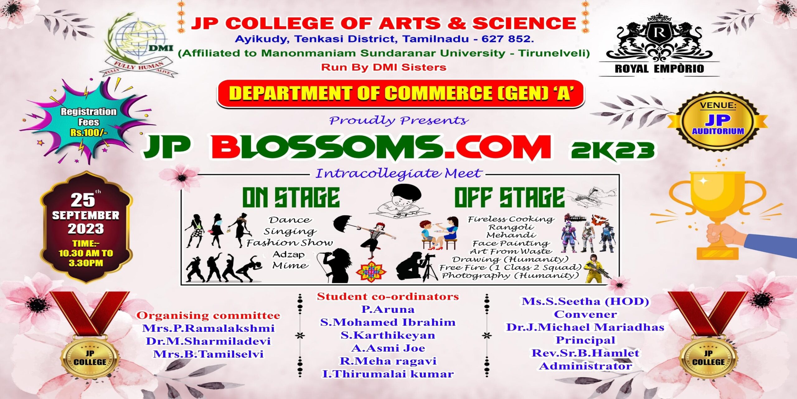 JP College of Arts and Science-DMI-Tenkasi